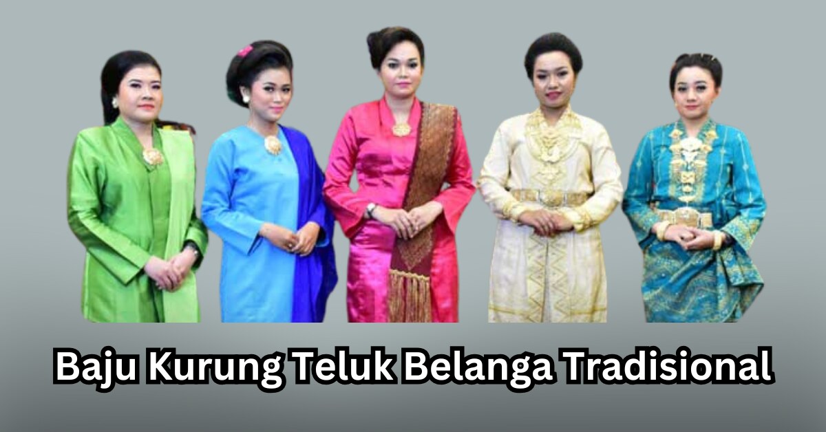 Elegant Baju Kurung Teluk Belanga Tradisional Style